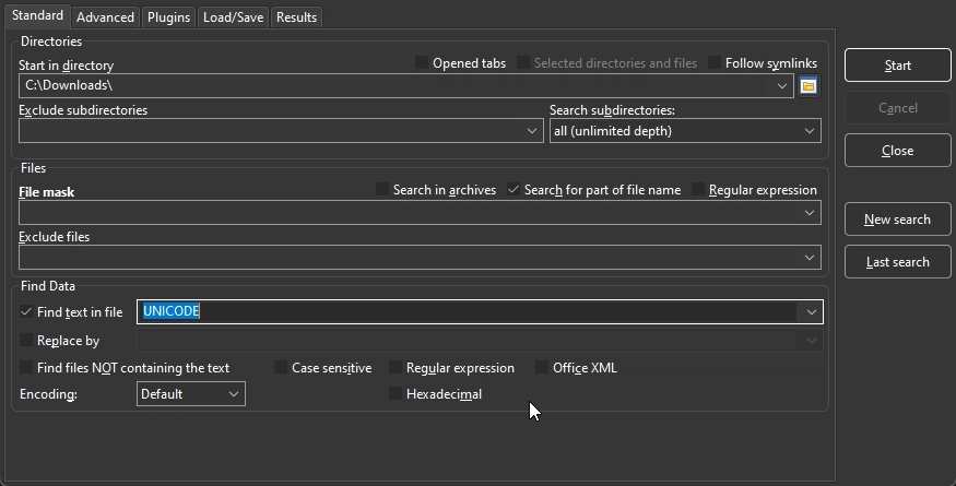 [Request] File Search - Text find with Unicode ! · Issue #411 · doublecmd/doublecmd · GitHub