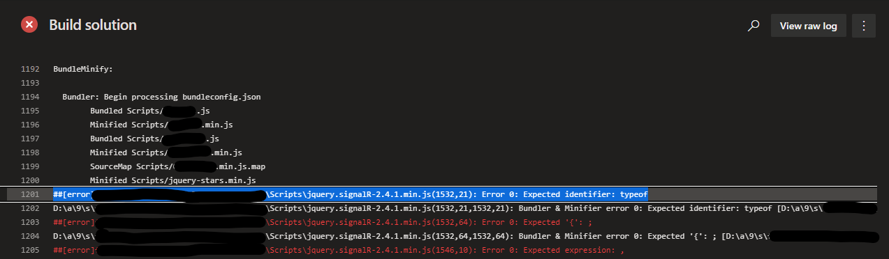 Fails on jquery.SignalR.js · Issue #421 · madskristensen/BundlerMinifier · GitHub