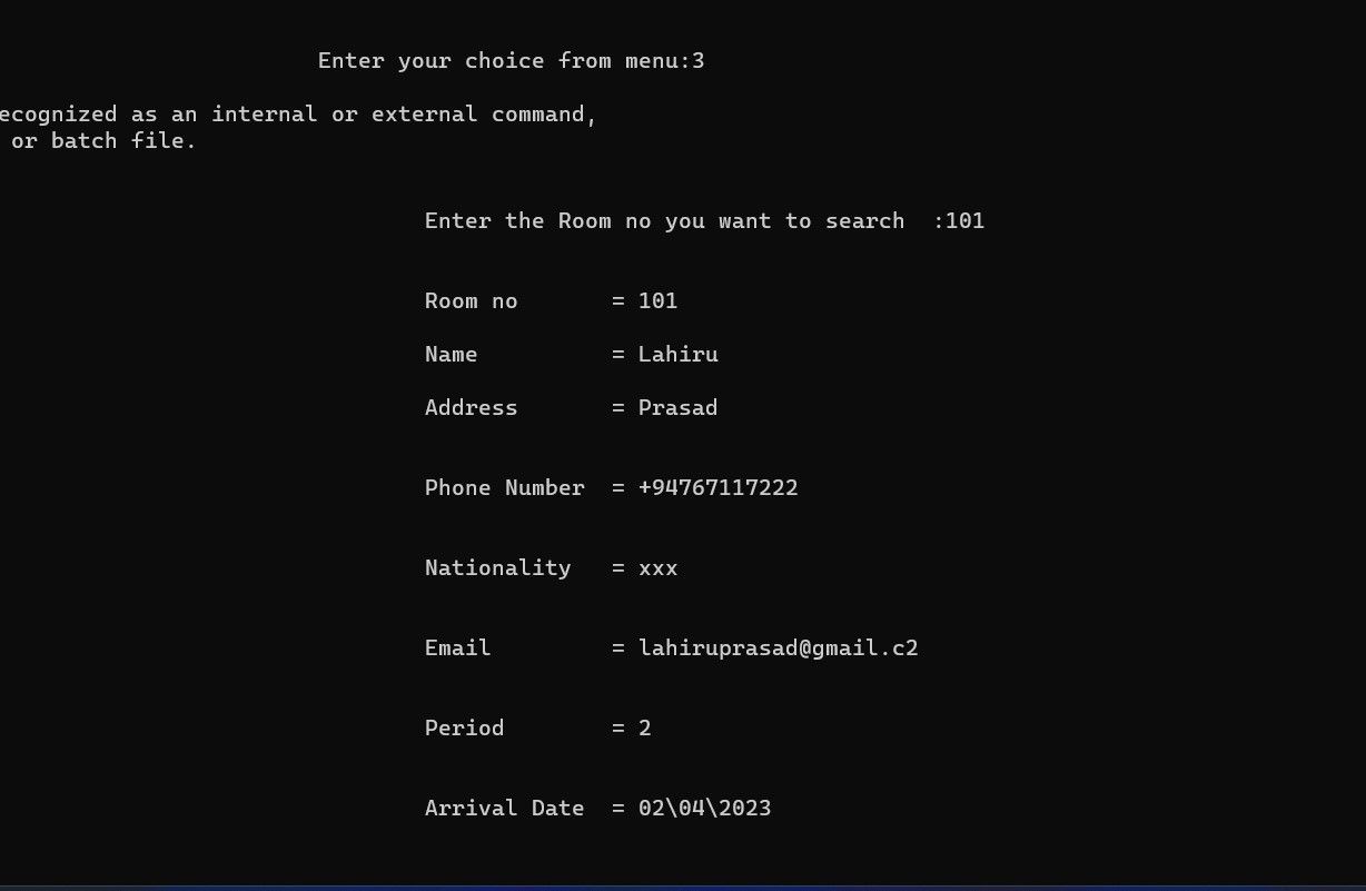 GitHub - Lahiru-LK/Hotel-Management-System