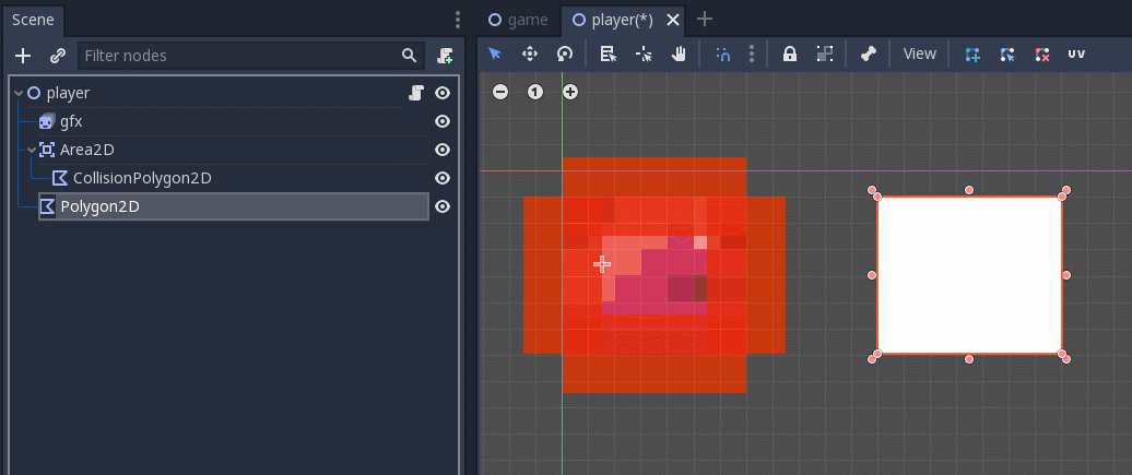 Line thickness of CollisionPolygon2D is too thick compared to Polygon2D · Issue #15719 ...