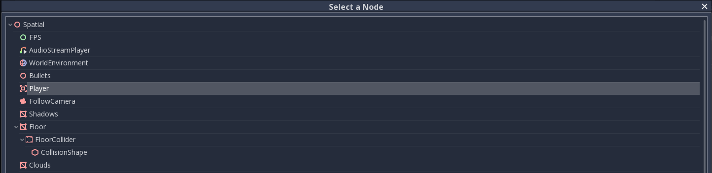 Node path assign dialogue doesn't show child nodes of instanced scenes · Issue #19911 ...