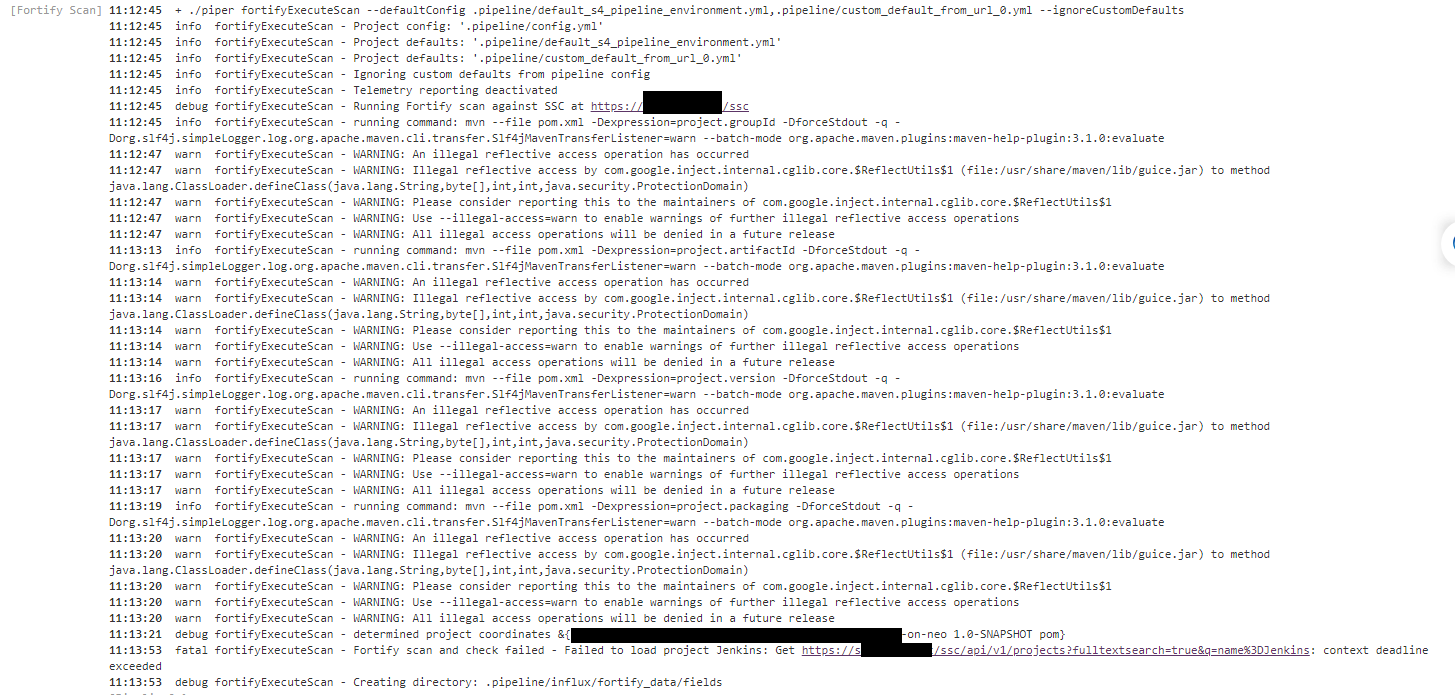 fortifyExecuteScan - context deadline exceeded · Issue #1667 · SAP ...