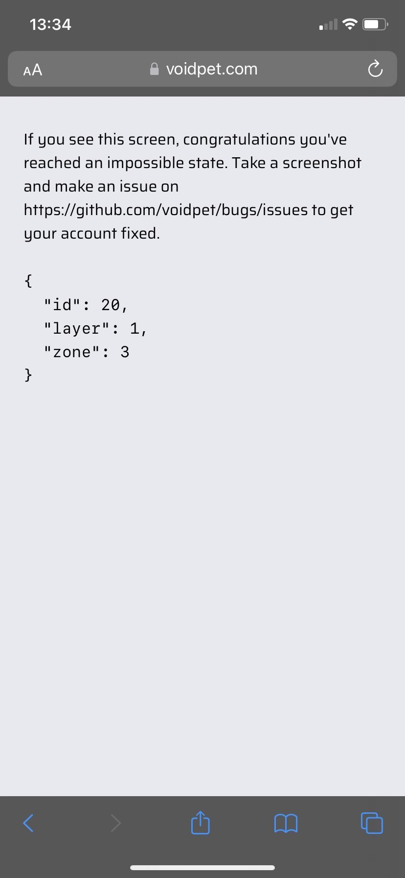 Impossible state · Issue #551 · voidpet/bugs · GitHub
