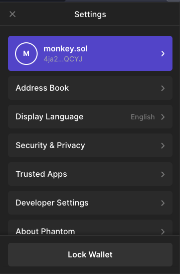 Make Lock Wallet Button A Fixed Bottom Tab Button Separate From The Profile Menu · Issue 