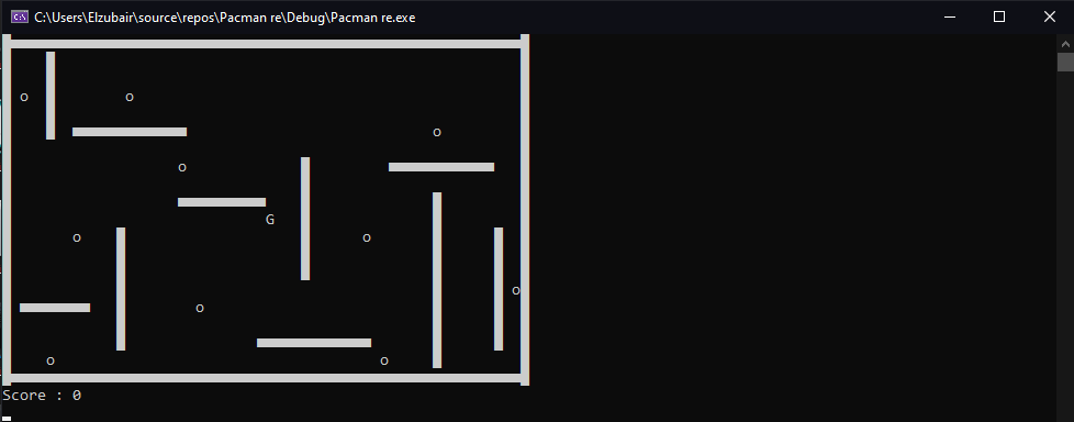 Github Elzubair Devpacman Cpp A Simple Pacman Game Using Procedural Paradigm With C