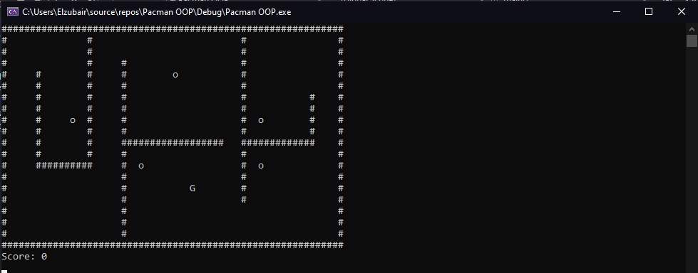 Github Elzubair Devpacman Oop A Simple Pacman Game Using Object Oriented Programming 9507