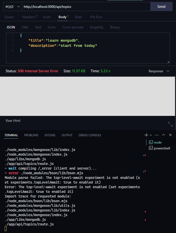 Top Level Await Error Using App Directory · Issue 43382 · Vercelnext 8309