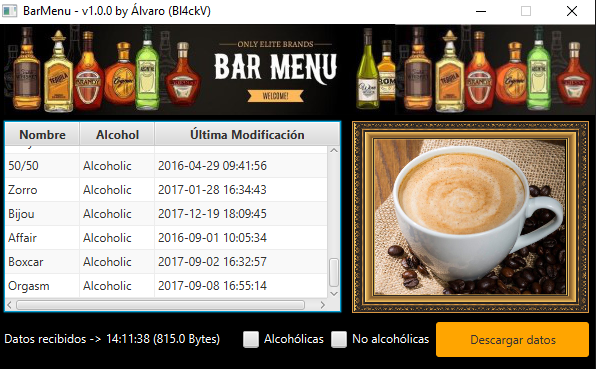 GitHub - ah-jar/BarMenu-Java