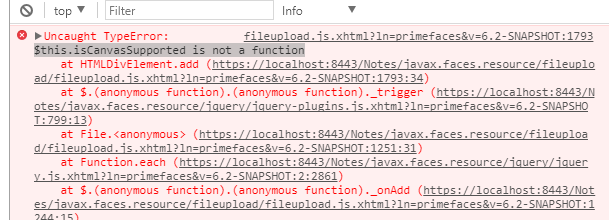Upload button cannot be enabled due to JS exception ($this ...