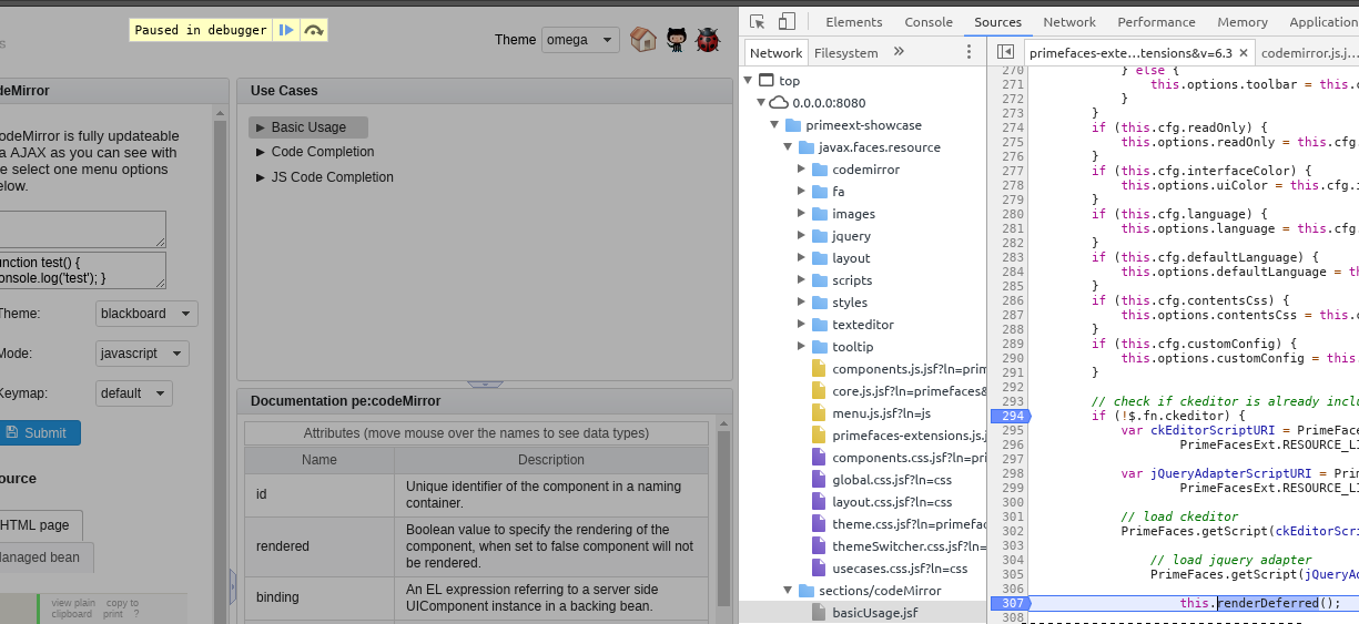 Showcase - deferred widgets look broken on initial page load · Issue #567 · primefaces ...