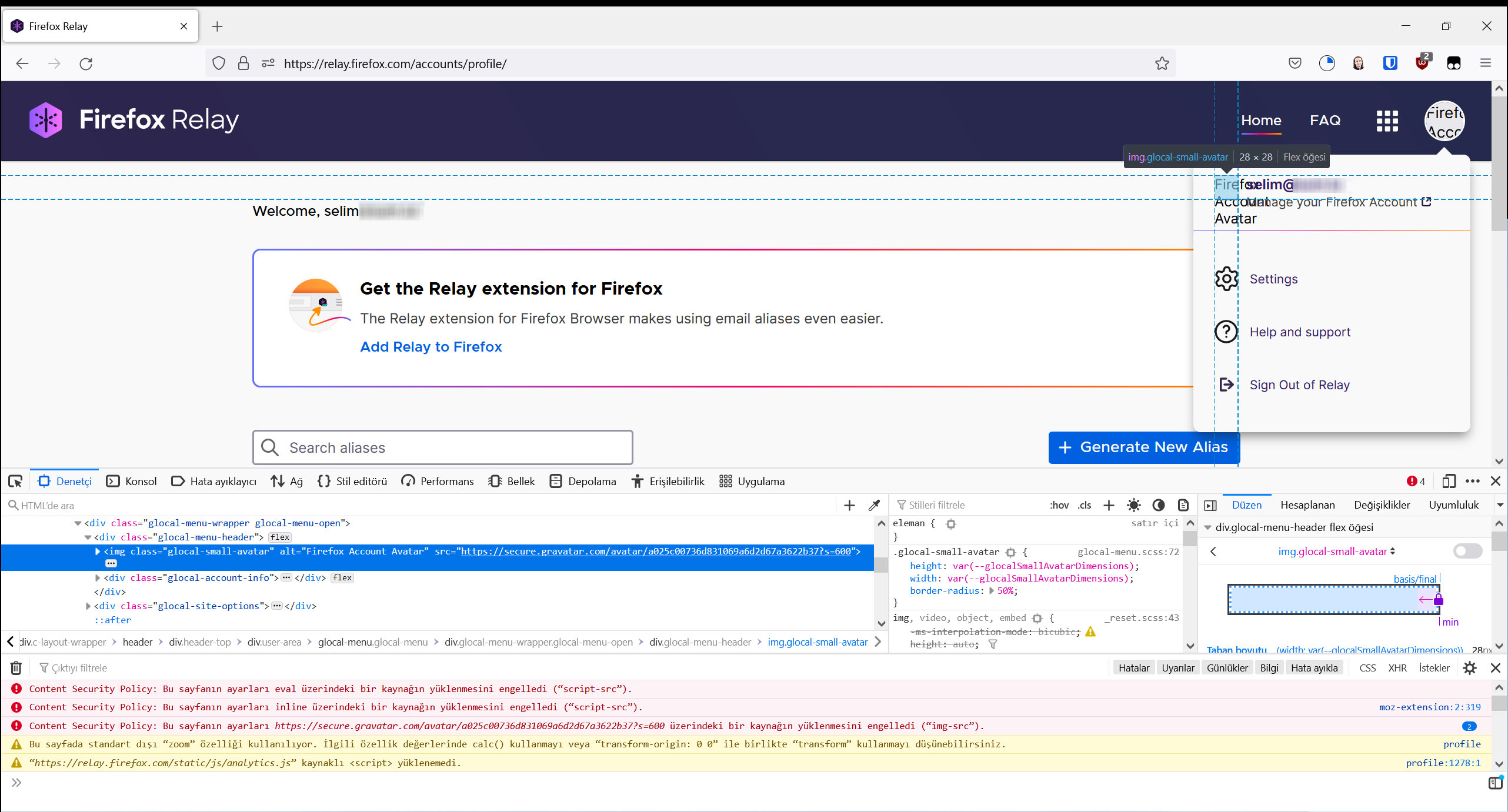 Gravatar not displayed because of content security policy · Issue #1411 · mozilla/fx-private ...