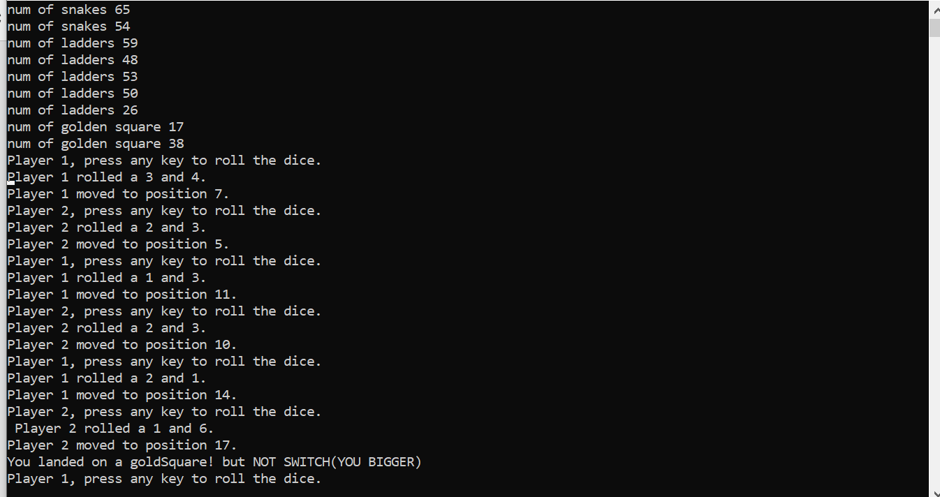 GitHub - LiorKorssia22/SnakesAndLadders: "Ladders and snakes" game in c# with console oop with ...