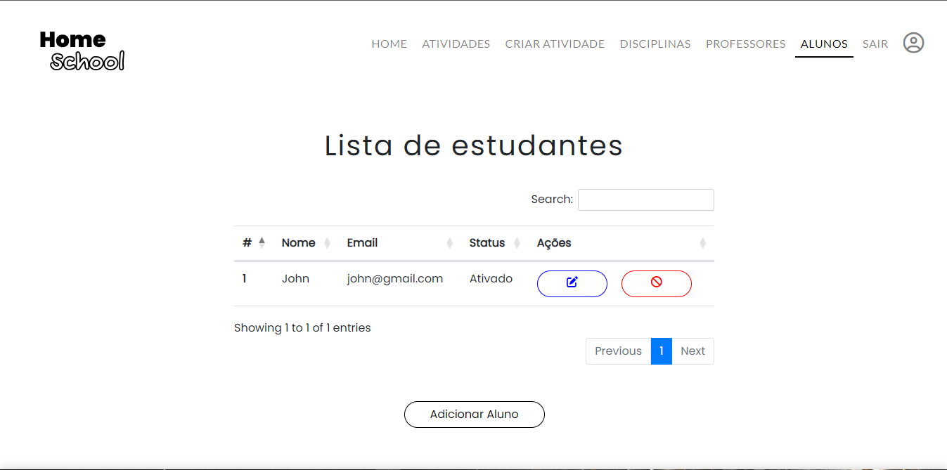 GitHub - johnalysonn/homeschool: Sistema Full Stack de minha autoria, que simula o ensino EAD ...