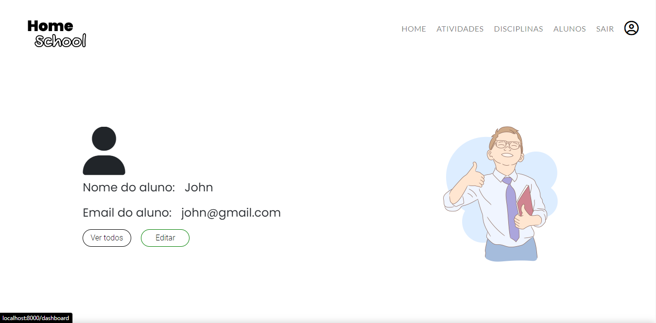 GitHub - johnalysonn/homeschool: Sistema Full Stack de minha autoria, que simula o ensino EAD ...