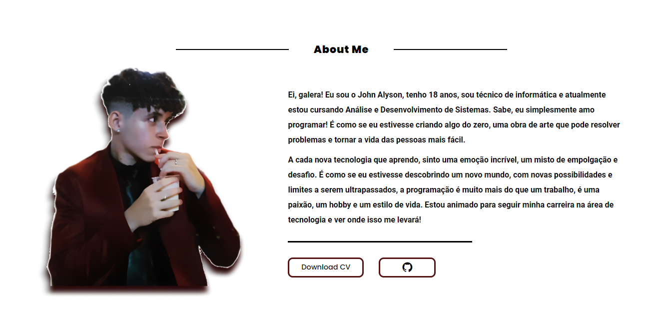 GitHub - johnalysonn/portfolio: Portifólio profissional construído com HTML5, CSS3 e JS.