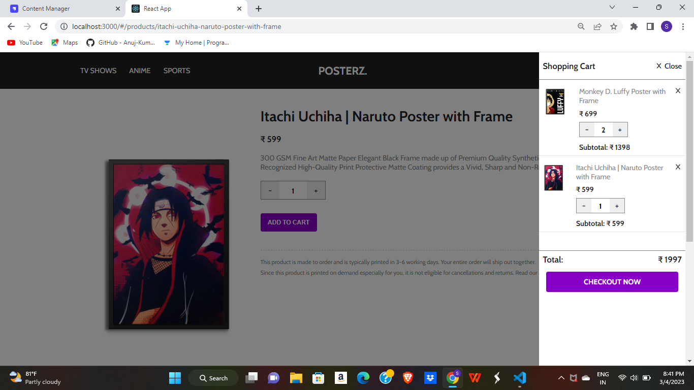 Github Vallabh13e Commerce Application Client A Responsive Ecommerce Website Using Reactjs