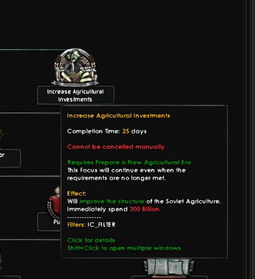 [Beria and Malenkov Focus Tree] - Increase Agricultural Investment unselectable · Issue #151 ...