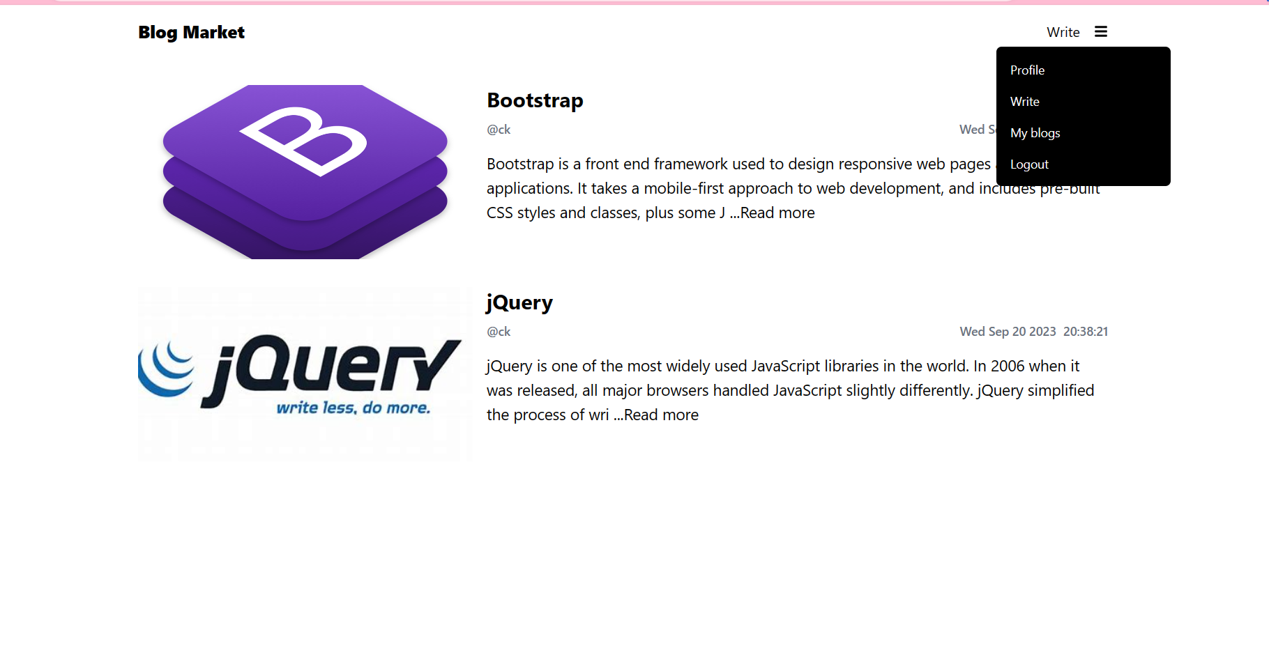 Github Cheshta0112 Blog App Frontend