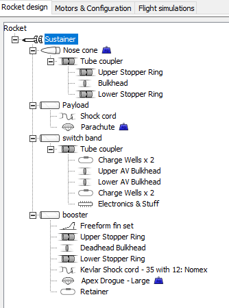 OpenRocket - v2022 beta 2 - export to RockSim Drops sub-sub assemblies · Issue #1321 ...