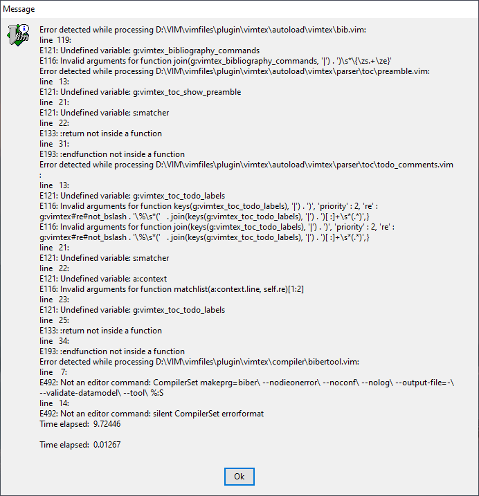 Unable To Open Gvim Normally After Installation · Issue 2602 · Lervagvimtex · Github 