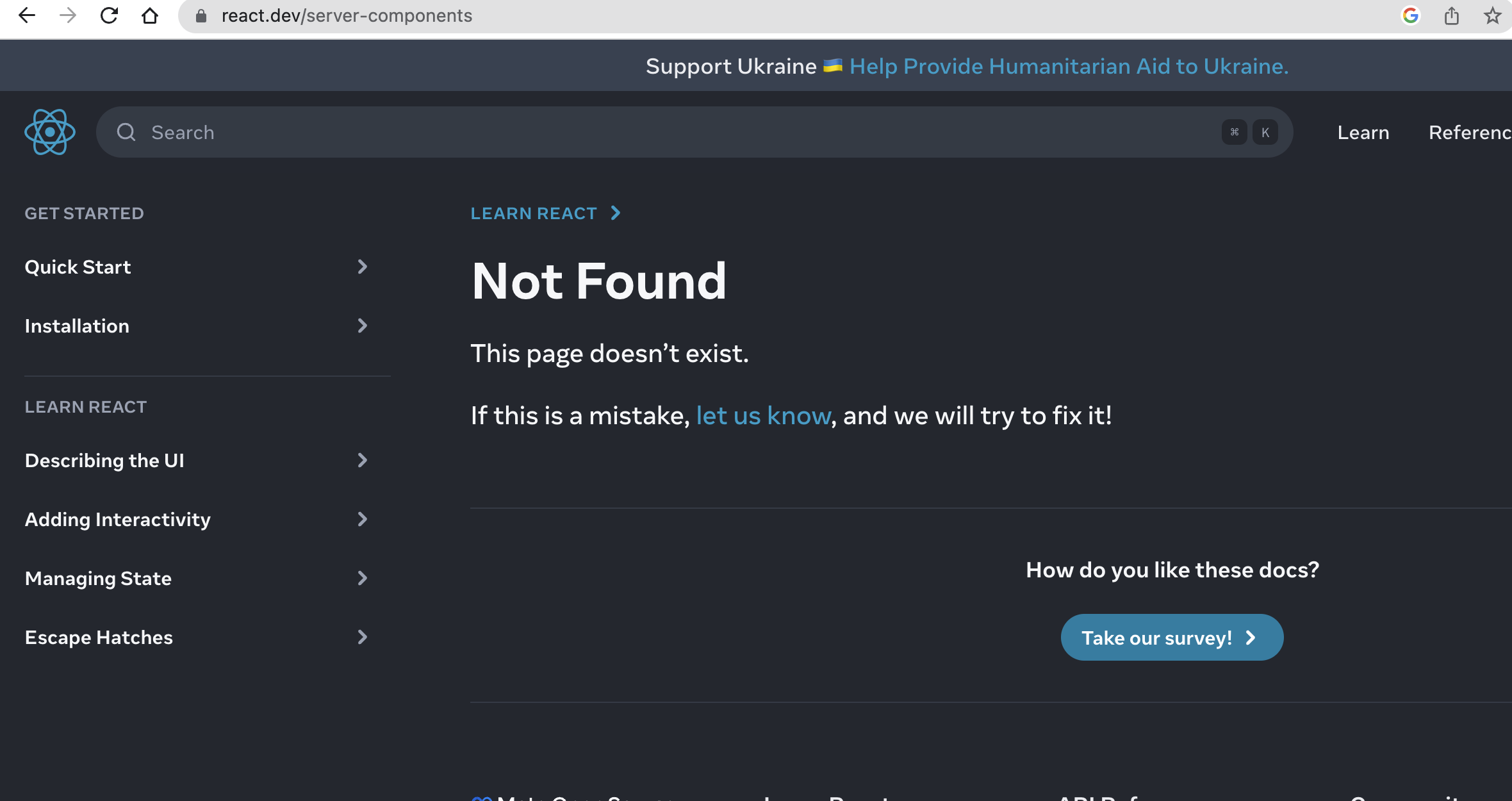 `server Components` Page Doesnt Exists · Issue 5939 · Reactjsreact