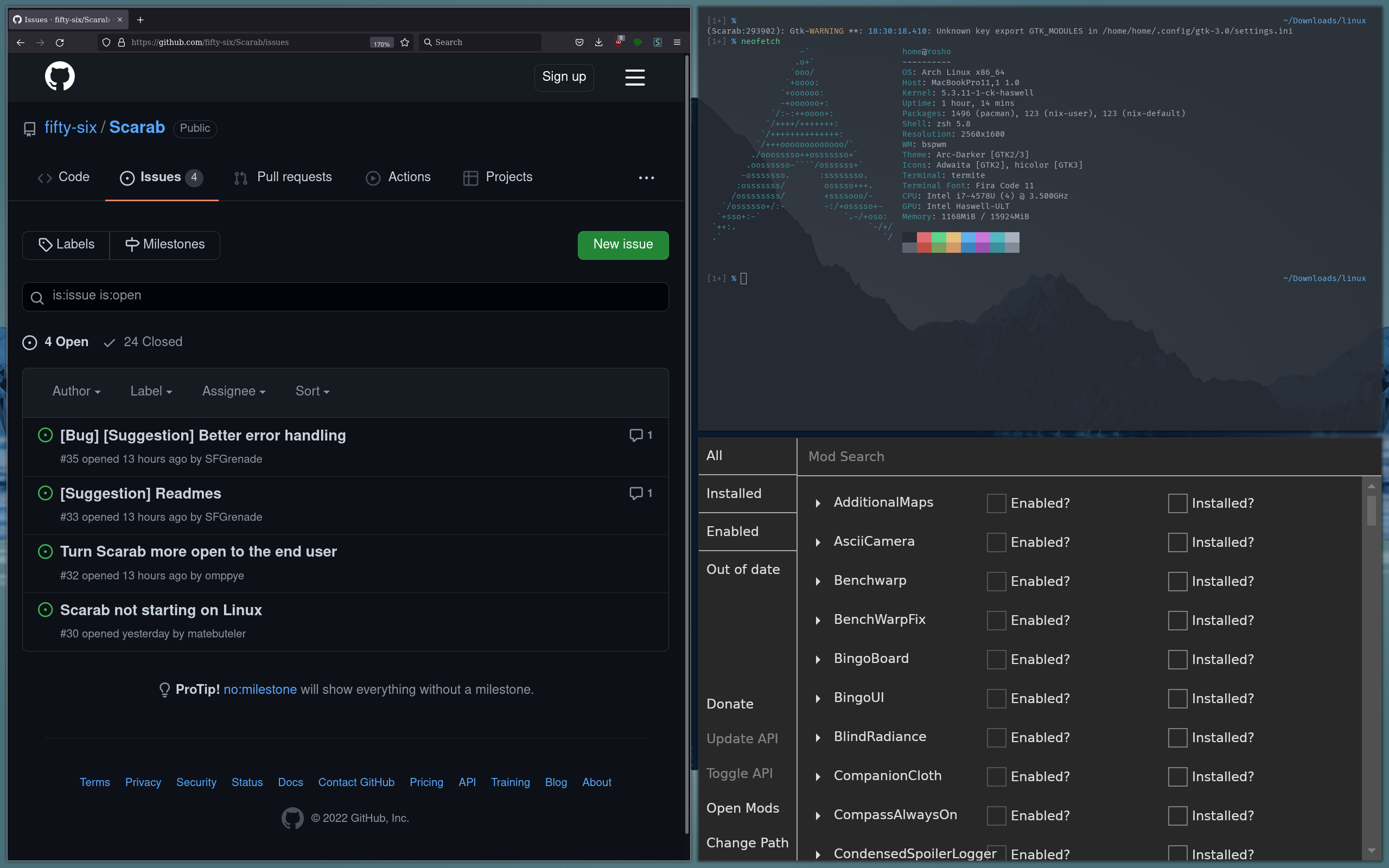 Scarab not starting on Linux · Issue #30 · fifty-six/Scarab · GitHub