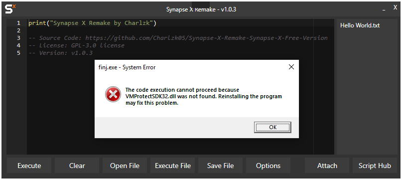 GitHub - Jaeminah/repgbfgrtgerfdwffdcgefr: Using Synapse X UI Source ...