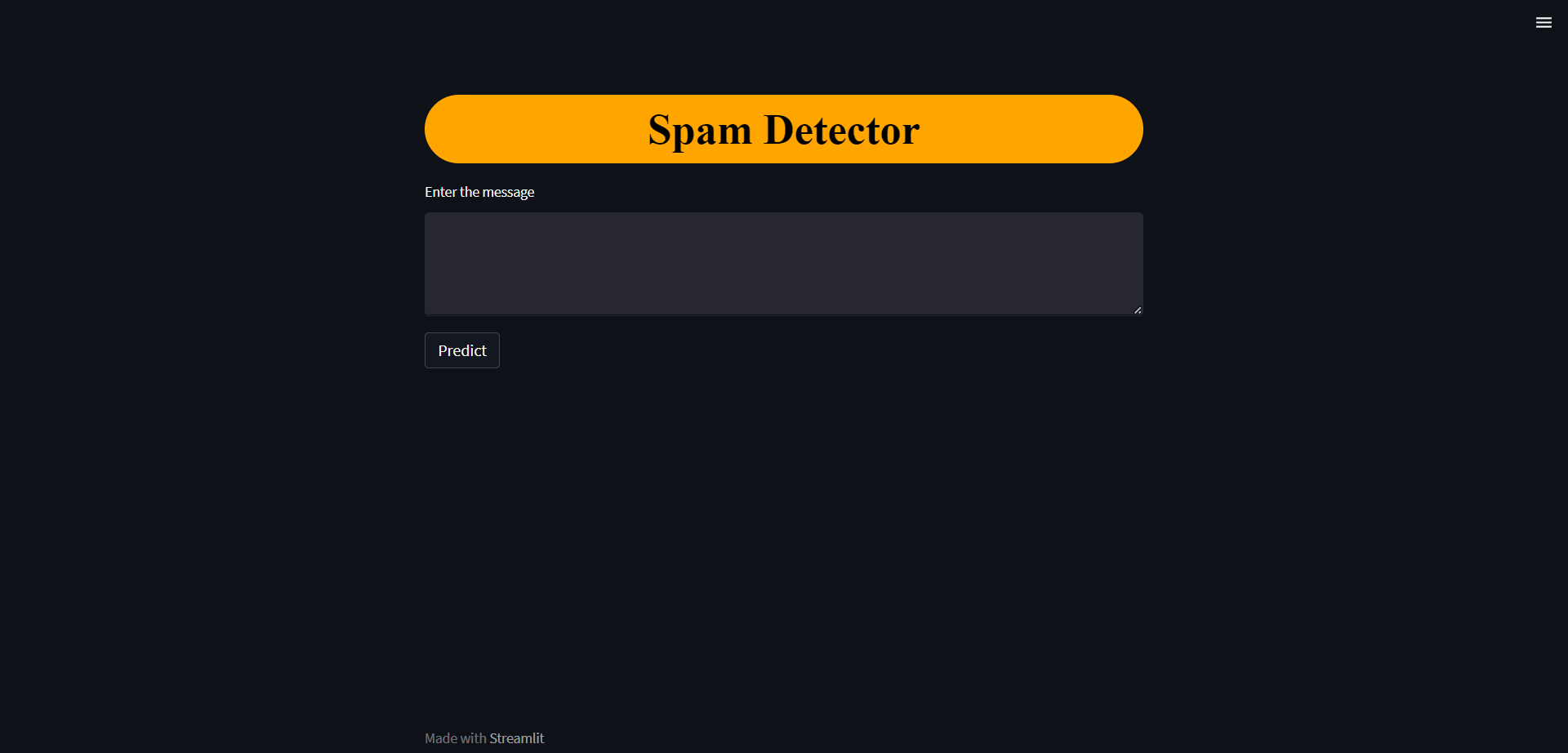 Github Srivastava0109yash Spam Detector