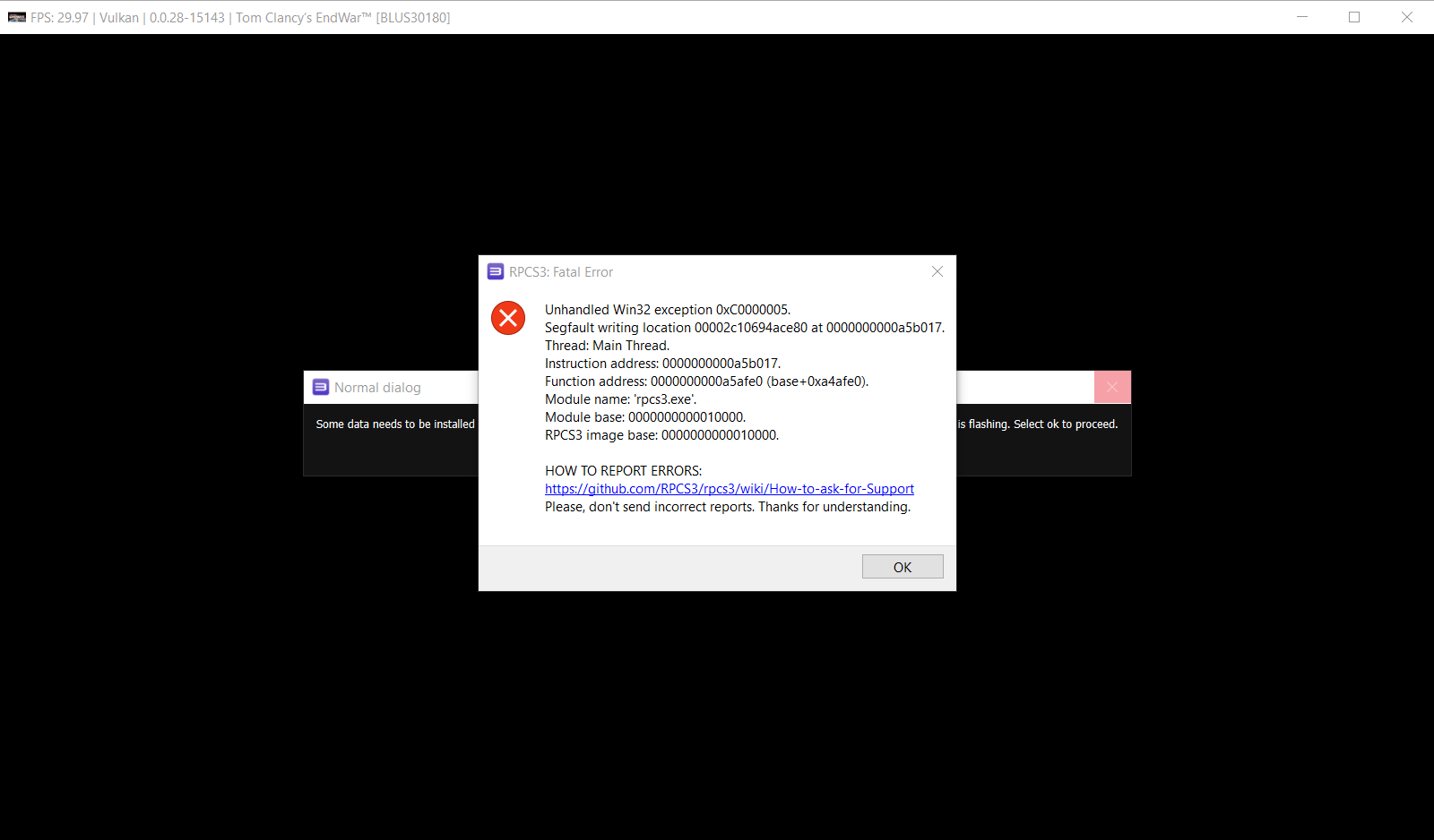 Unable to install Bluray versions of Tom Clancy's Endwar · Issue #13977 · RPCS3/rpcs3 · GitHub