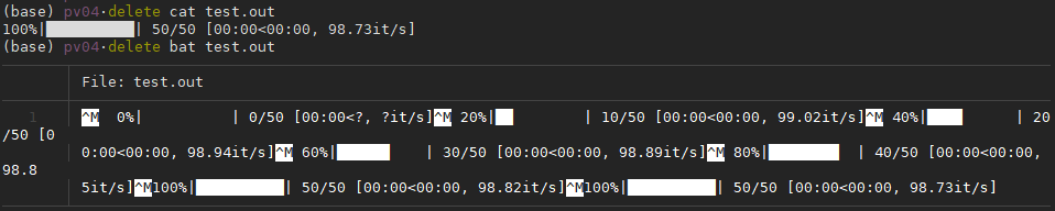 bat display a lot ^M（e.g. python tqdm output） · Issue #1572 · sharkdp/bat · GitHub