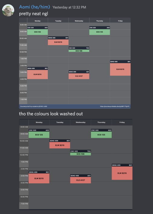 Bug Timetable Screenshots · Issue 402 · Vikelabscourseup · Github
