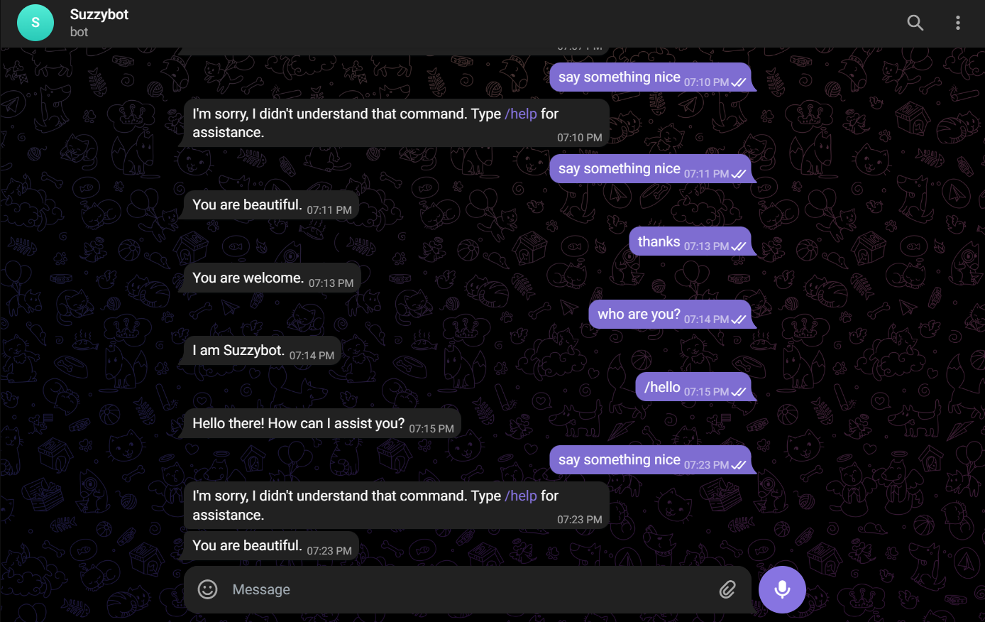 GitHub - Suzzycodes/mytelegrambot