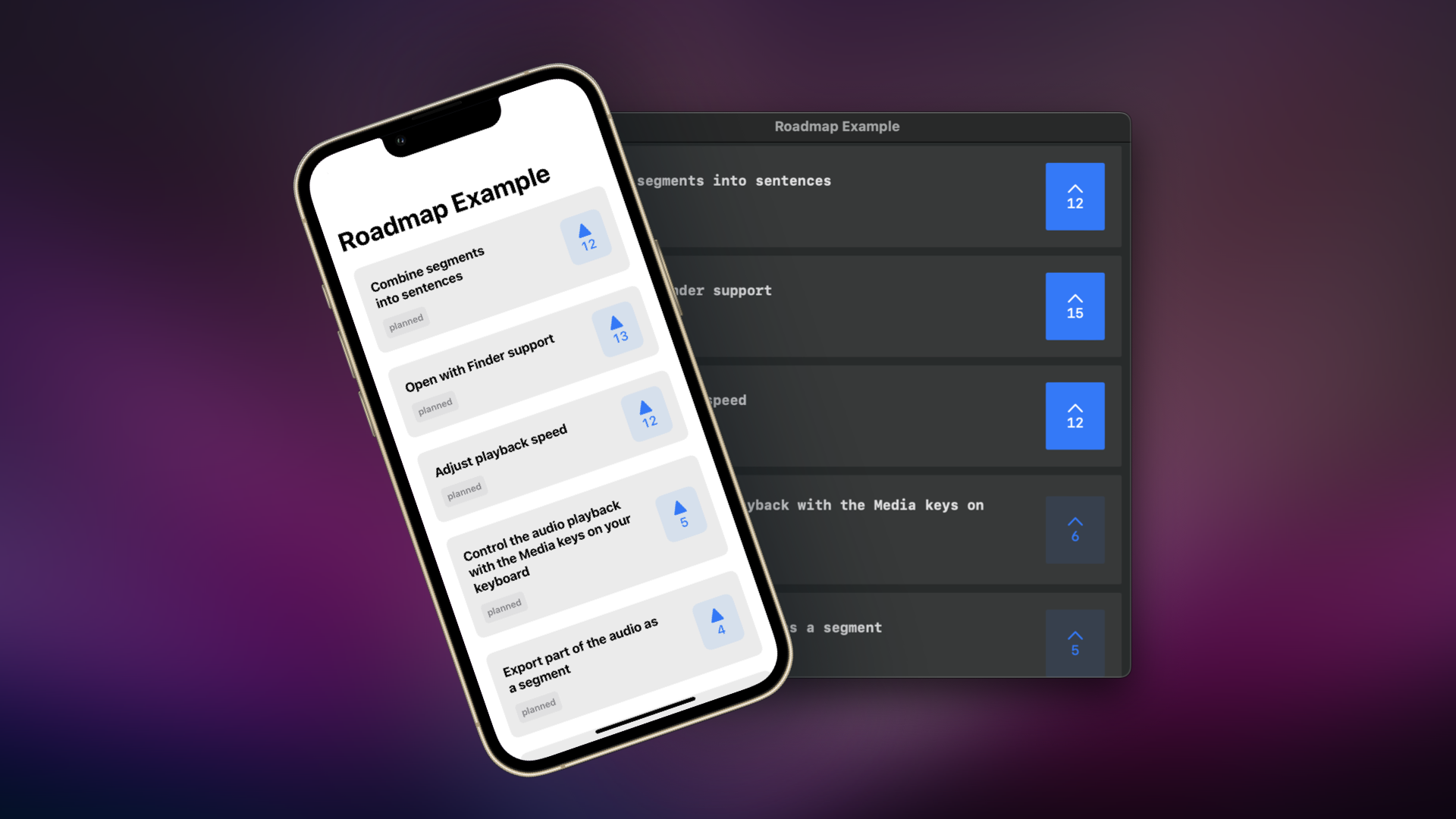 Use Roadmap to allow users to vote for features · Issue #1232 · CodeEditApp/CodeEdit · GitHub
