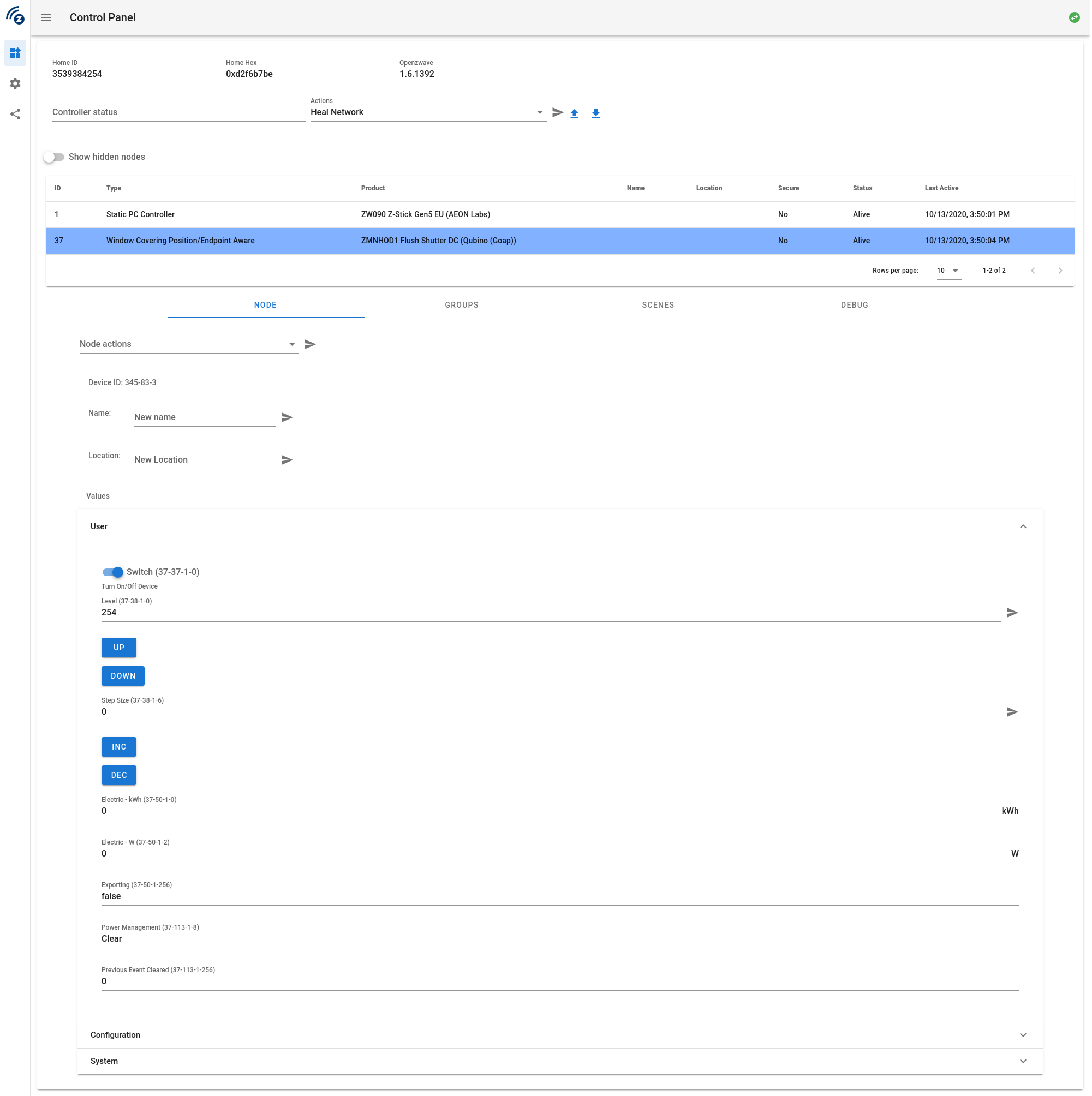 [Regression] Qubino Flush Shutter DC does not update the blinds position · Issue #2421 ...