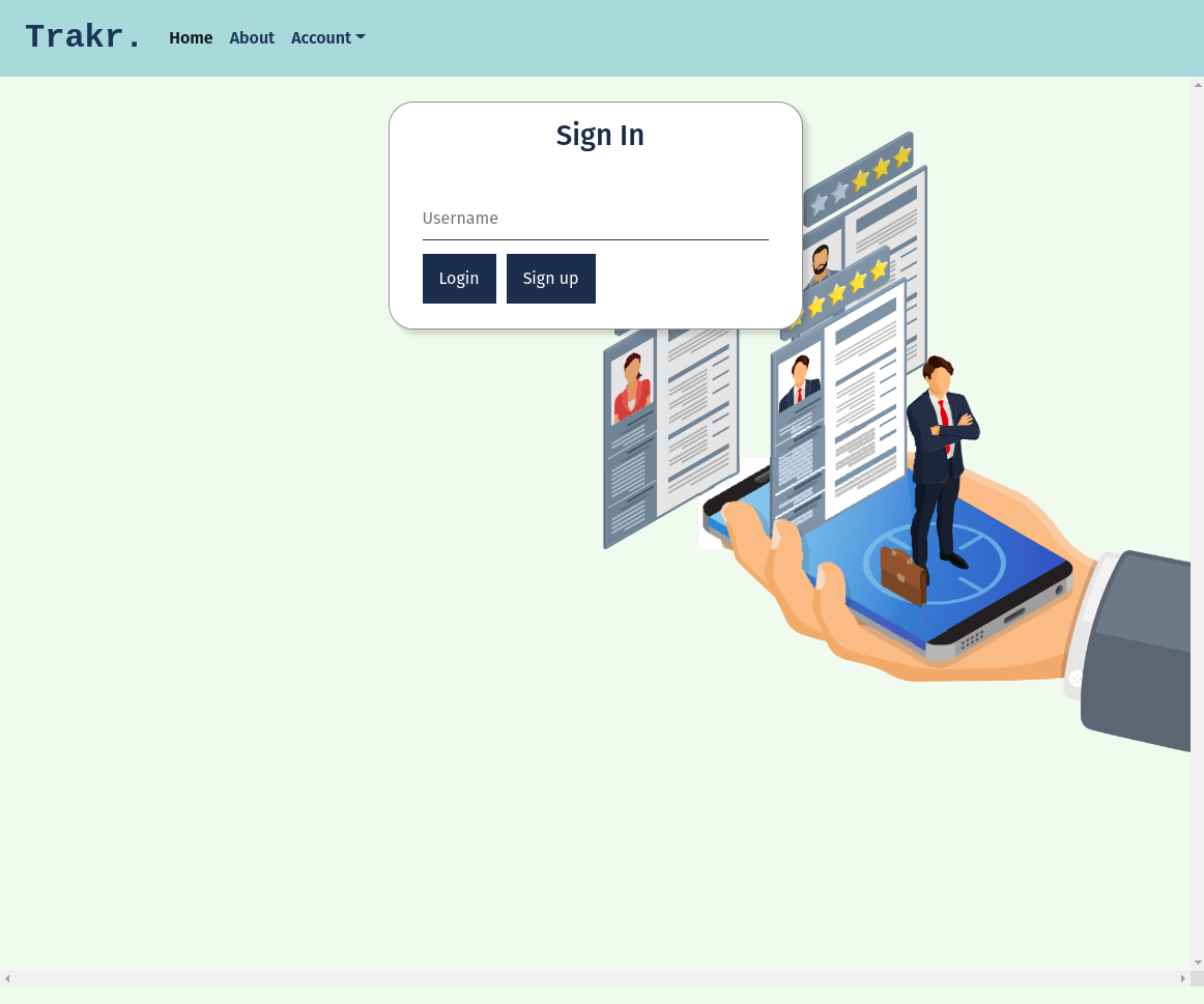 Github Fettucine Alfredo Trakr Trakr Is A Job Application Tracker To