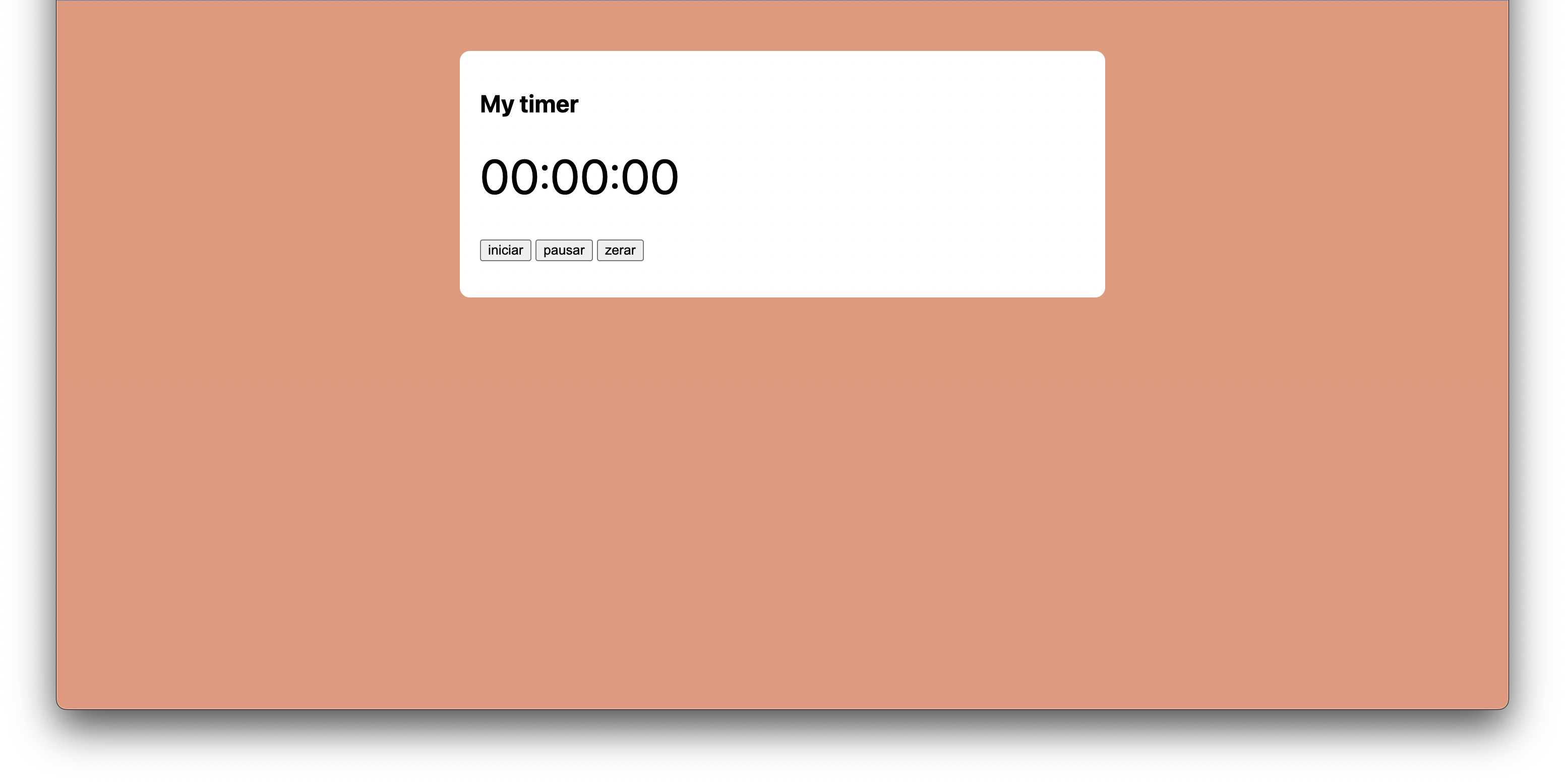 Github Gisellyrockprojeto My Timer Timer Feito Usando Html Css E Javascript