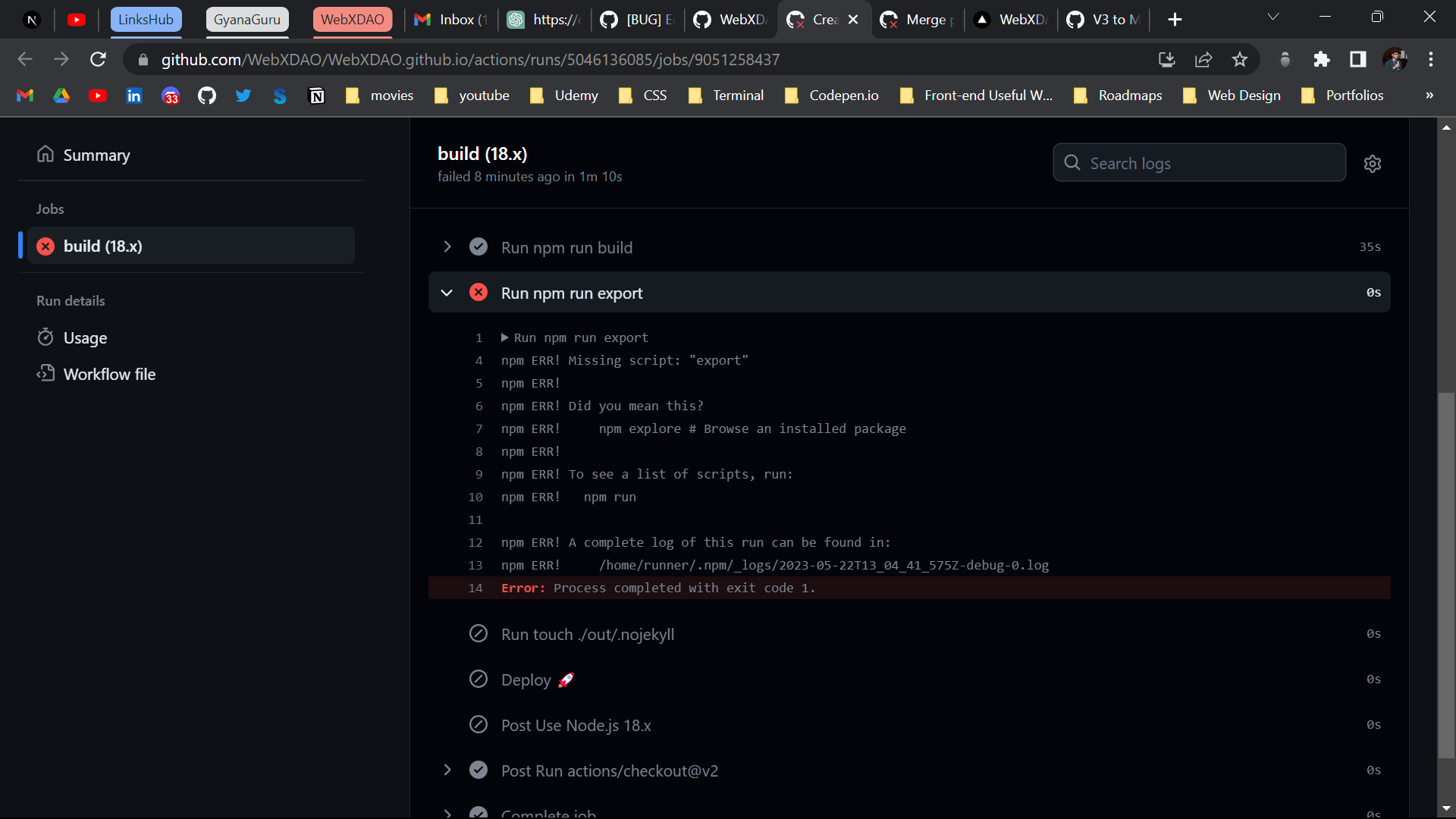 Bug Error Tailwind Css Classnames Order Lint On Deploy Actions · Issue 308 · Webxdaowebxdao