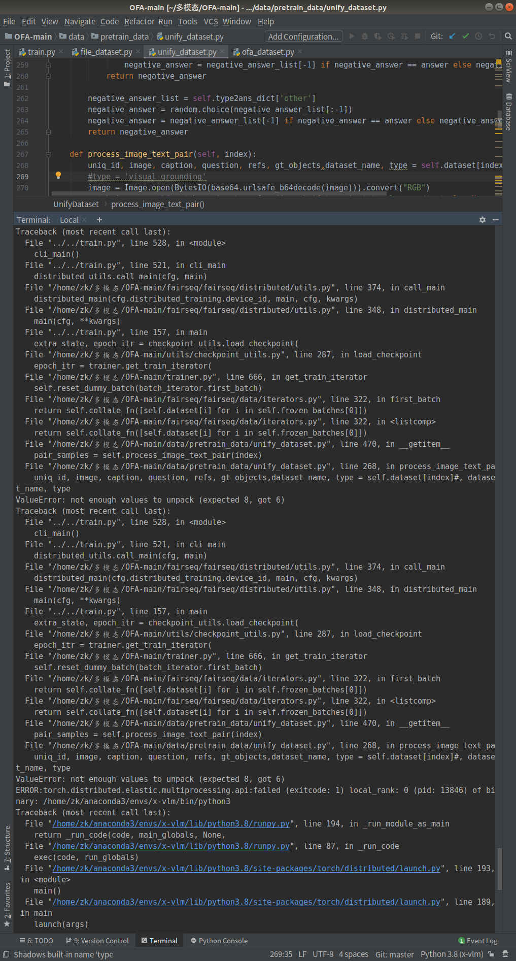 pretraining with the dataset examples · Issue #90 · OFA-Sys/OFA · GitHub