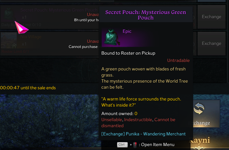 Punika Wandering Merchant - Missing Option · Issue #192 · Xeio/WanderLost · GitHub