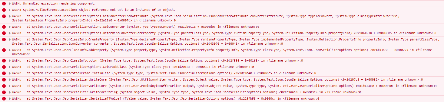 Cant Serialize Enums As String In Blazor · Issue 19086 · Dotnetaspnetcore · Github