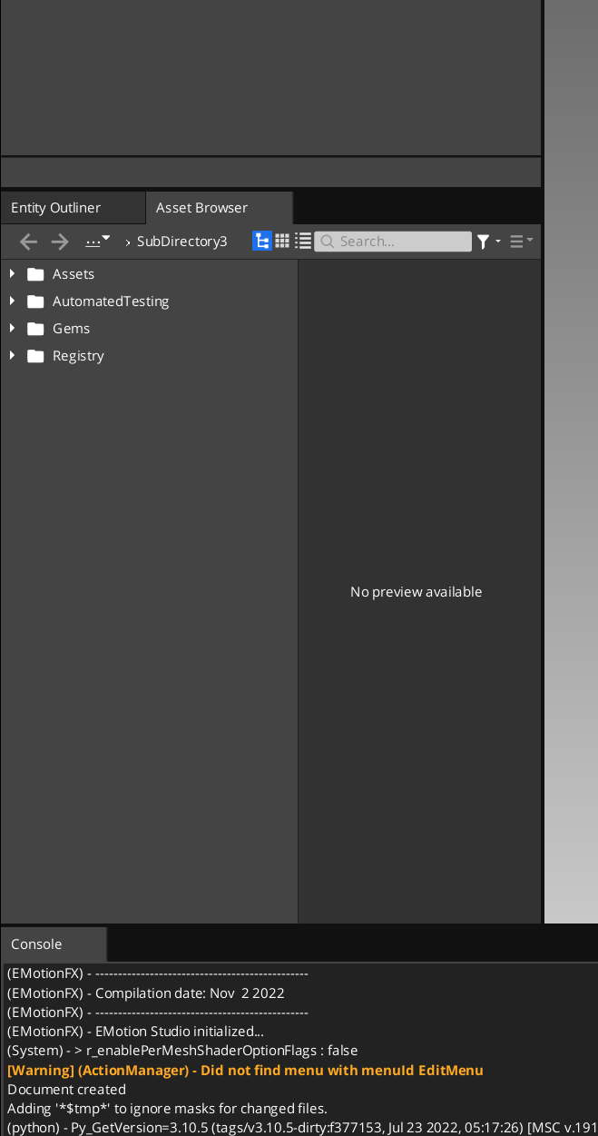 13 - Enter a URL directly into Asset Browser · Issue #12854 · o3de/o3de · GitHub