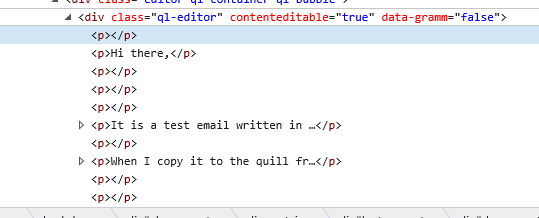 IE11 Only > Quill editor adds extra new lines ( ) when text is copied from Outlook · Issue #1917 ...