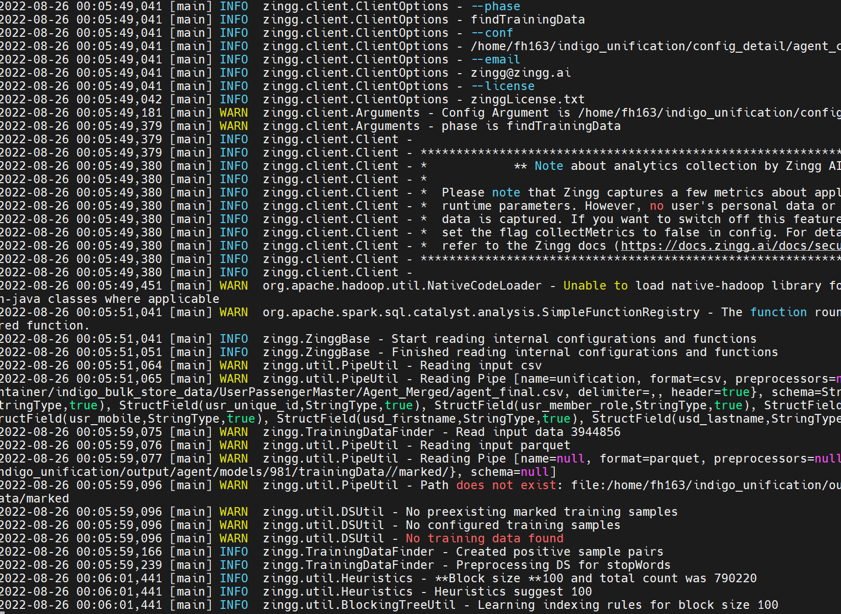 findtraining phase taking large time · Issue #436 · zinggAI/zingg · GitHub
