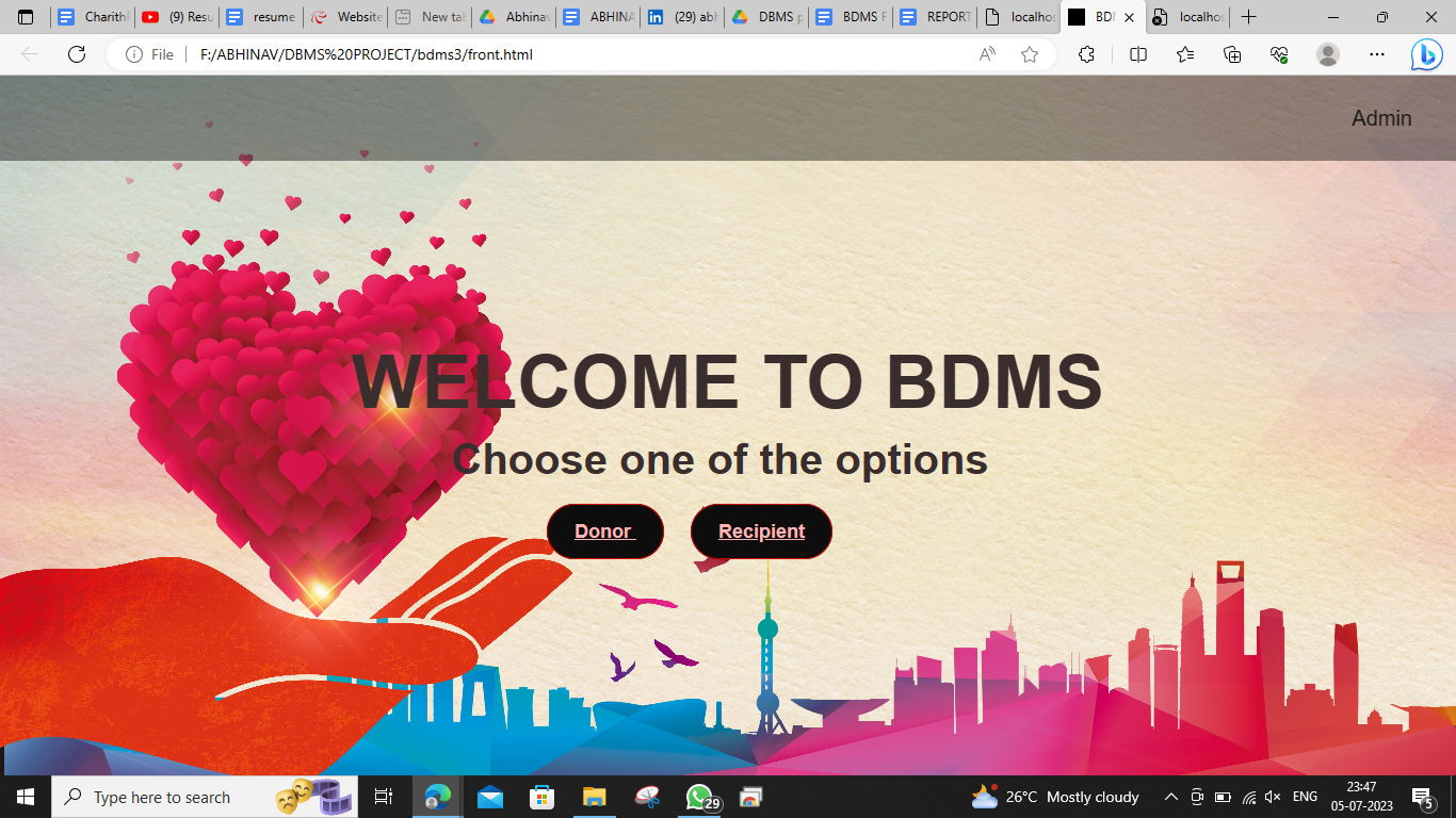 GitHub - abhinavbenagi/Blood-Donation-System-Management