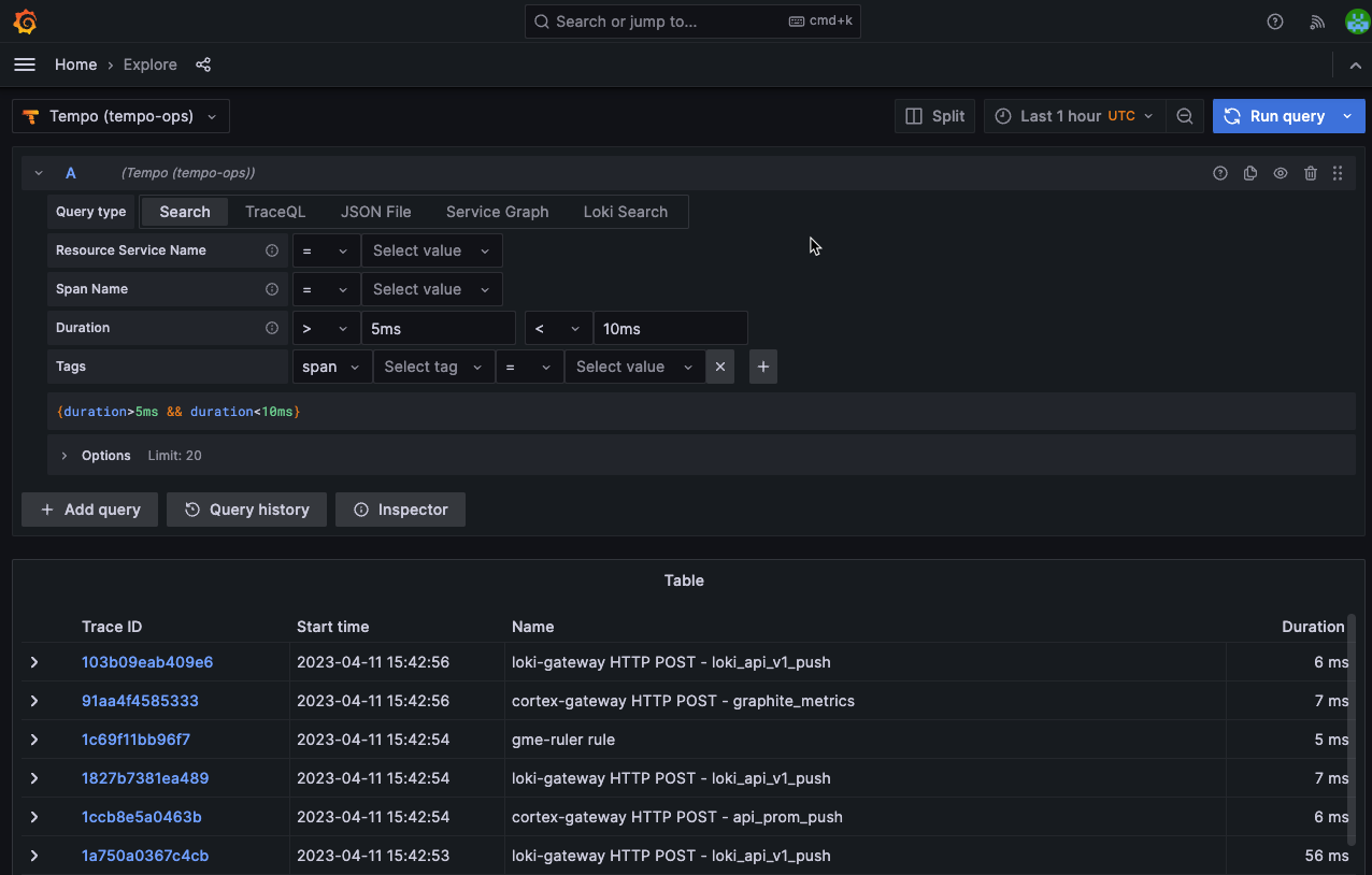 [DOC] Restructure "tempo in grafana" page to have sections that match the tabs in the Explore ...