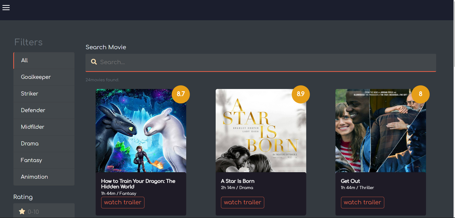 GitHub - Baldemyr/Movie-Finder-App: Movie Finder application