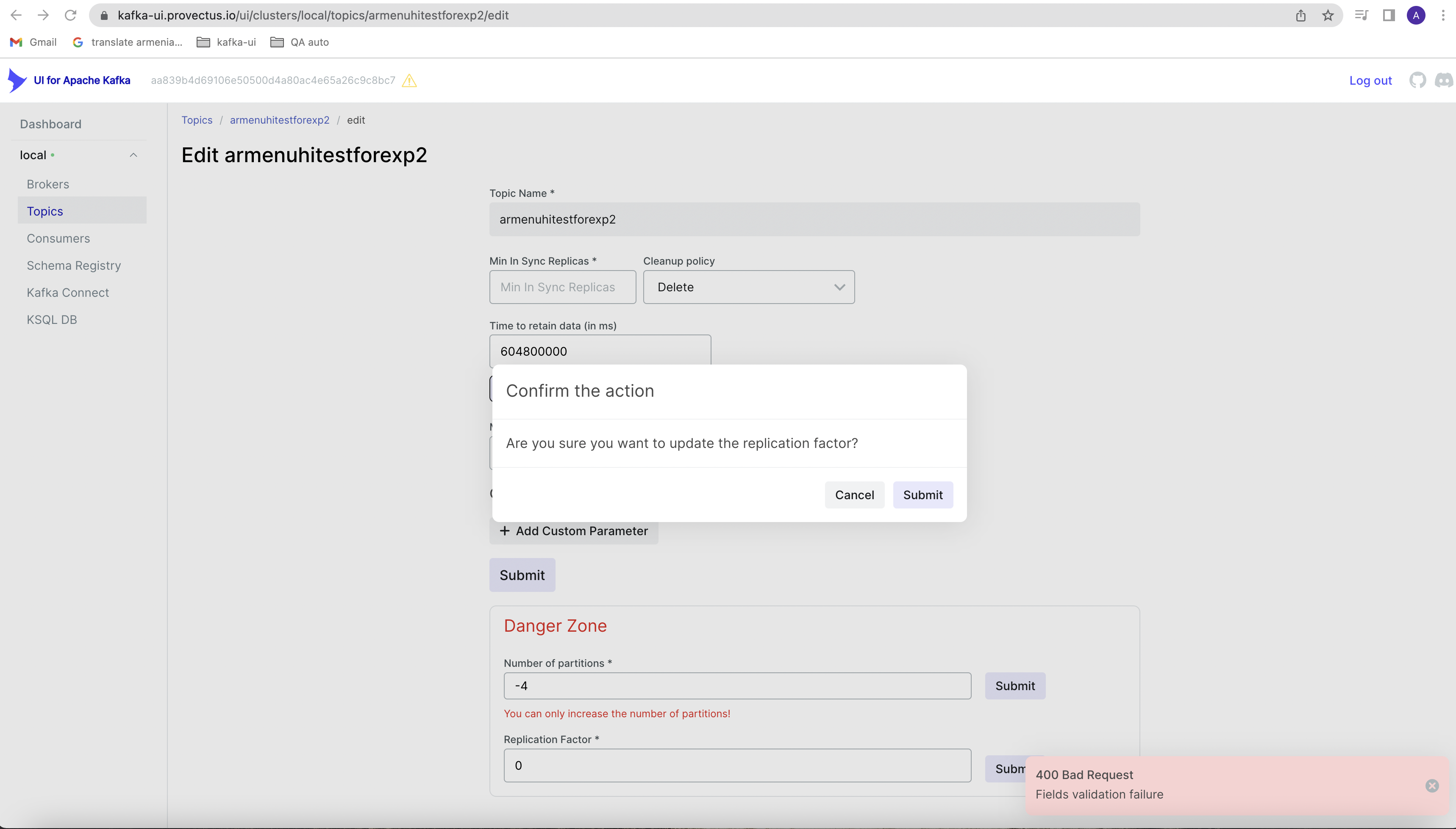 Edit Topic: Validation message about "Replication Factor *" acceptable data · Issue #2243 ...