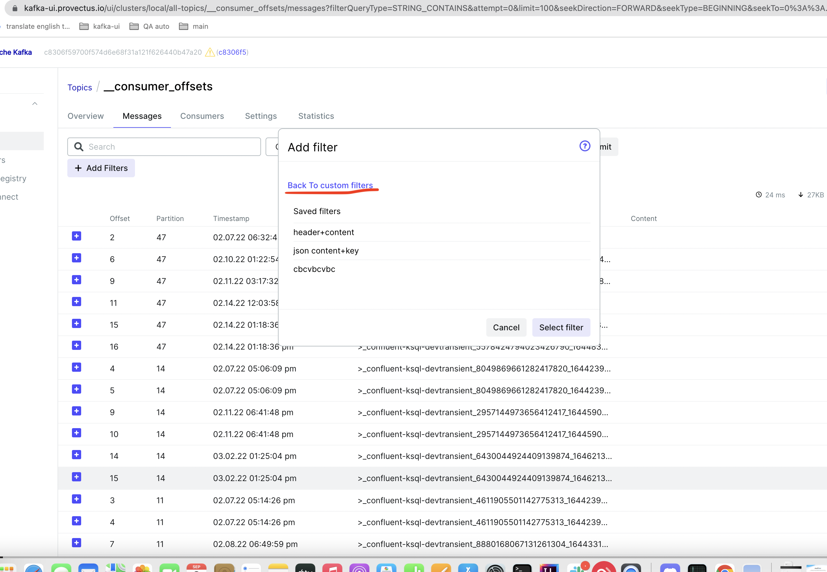 Change the "Back to custom filters" link text within Saved filters · Issue #2550 · provectus ...