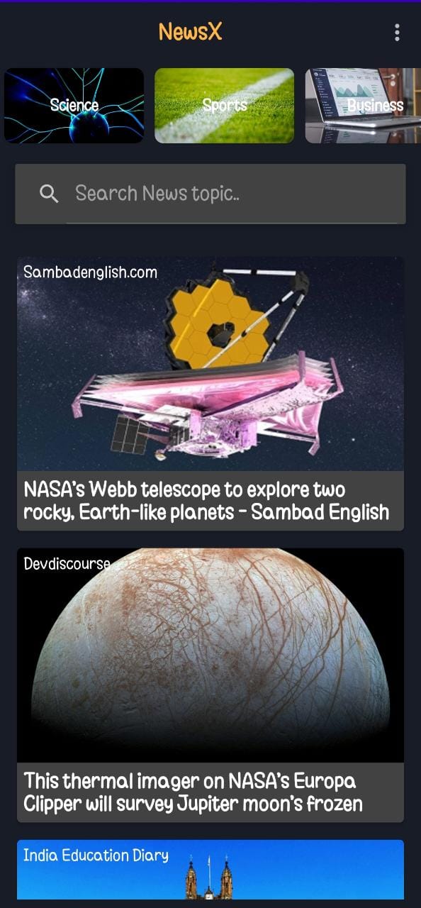 GitHub - aniketghavte/NewsX: This is an Android Application on which ...