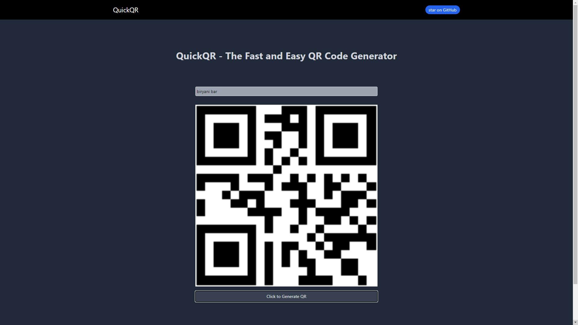GitHub - lokeshkavisth/QuickQR: Generate custom QR codes quickly and easily with QuickQR.